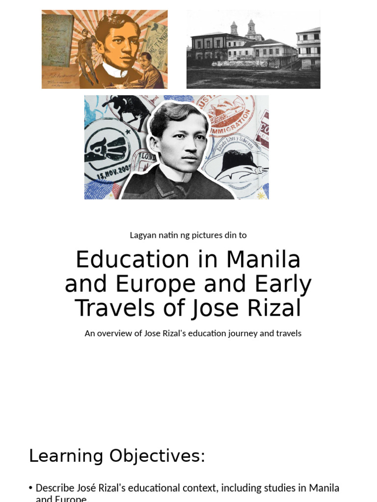 Rizal Ppt Flow Wala Pang Design | PDF | Manila | Philippines