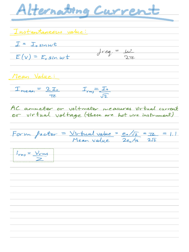Alternating Current | PDF