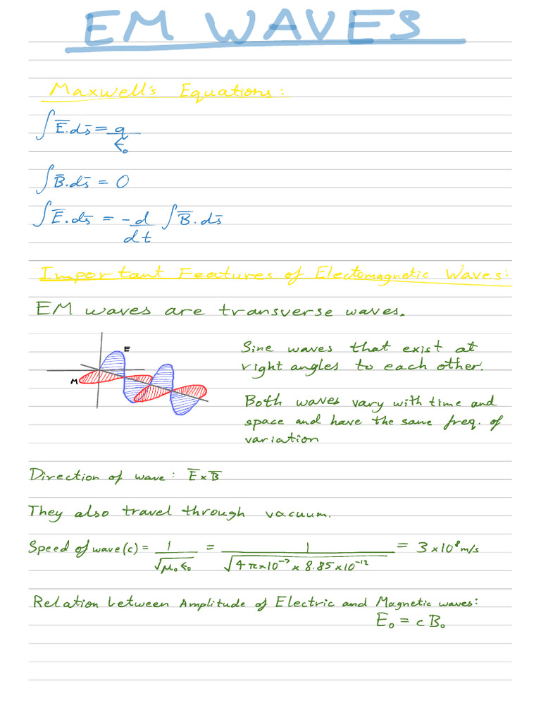 Electromagnetic Waves | PDF