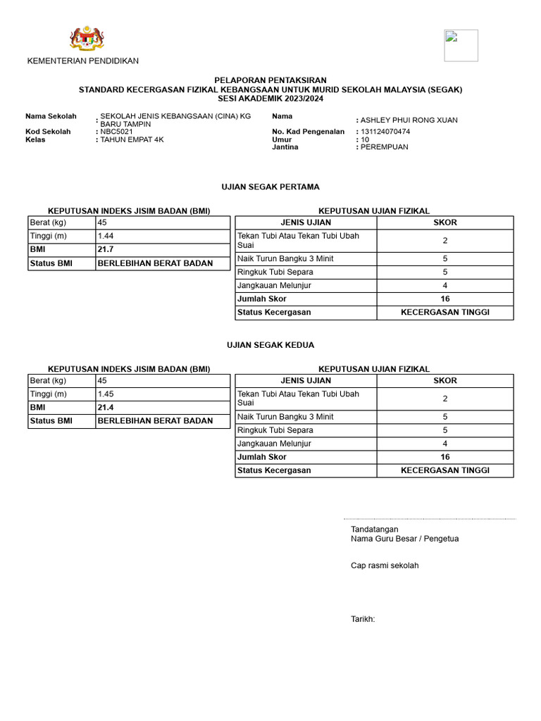 Moeissppb - Moe.gov - My Laporan Segak Individu-Skor-Segak Bundle ...