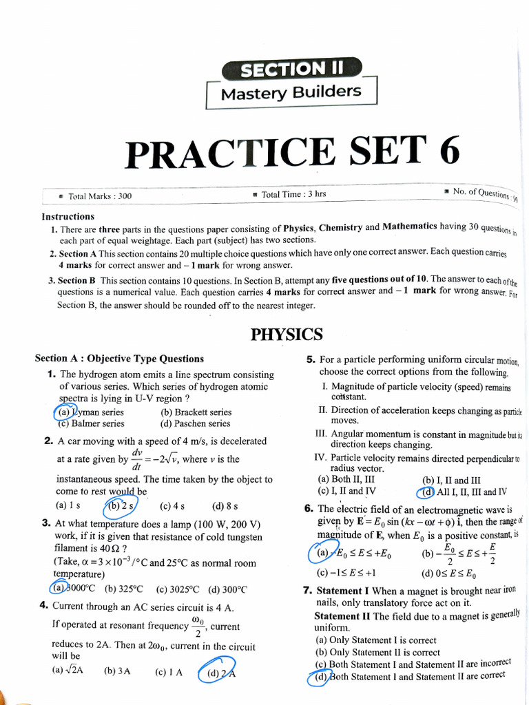 SAQP-FLT-16-JEE Mains-2025 | PDF | Acceleration | Ammonia