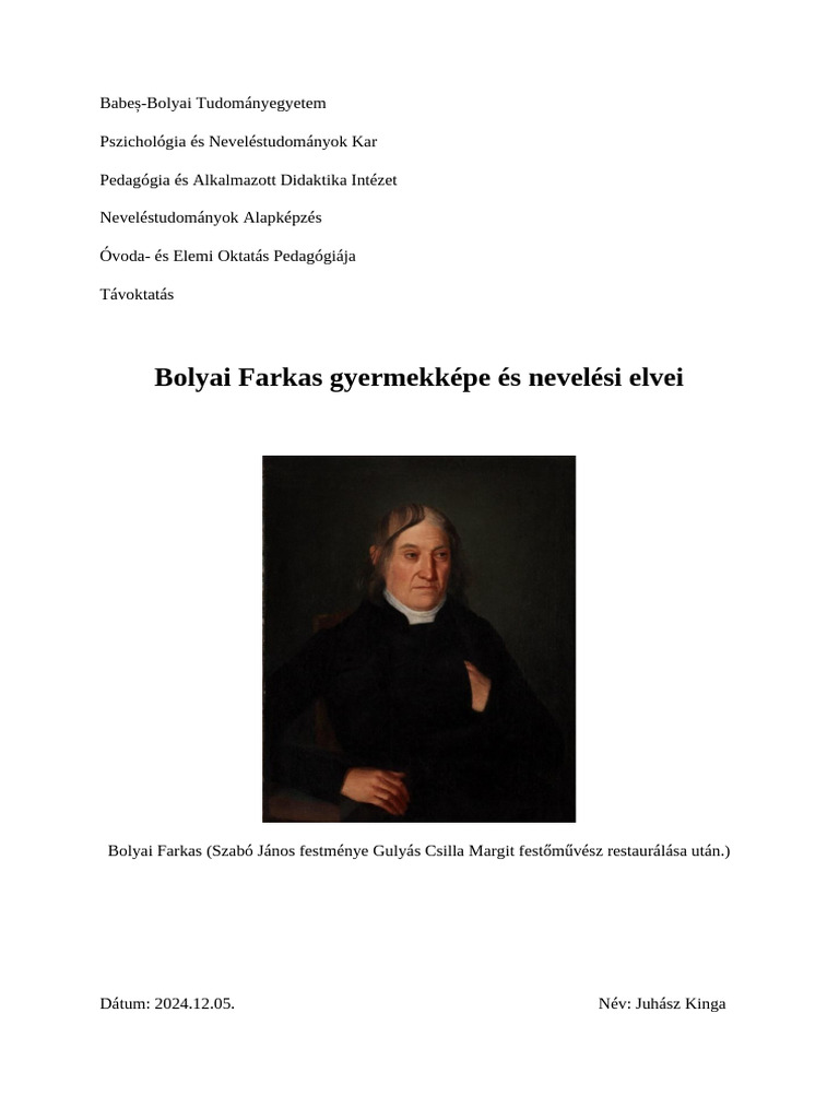 Bolyai Farkas | PDF