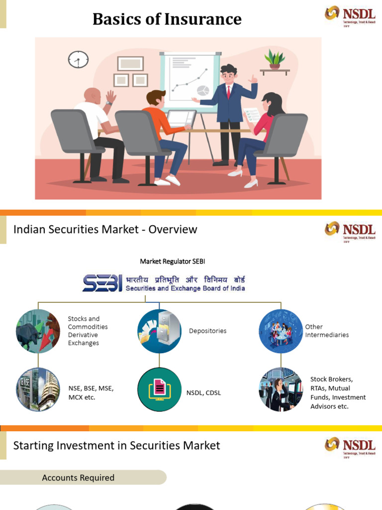 Understanding India's Securities Market | PDF | Insurance | Life Insurance