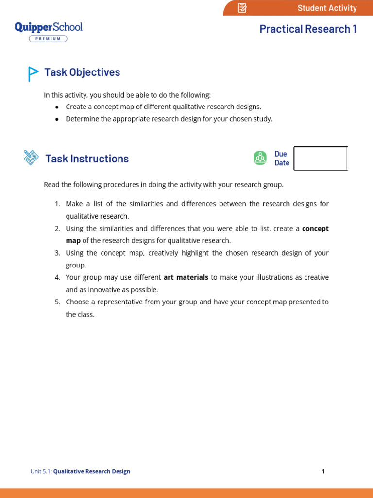 FINAL SA 1 - PR1 11 - 12 - UNIT 5 - LESSON 1 - Qualitative Research ...