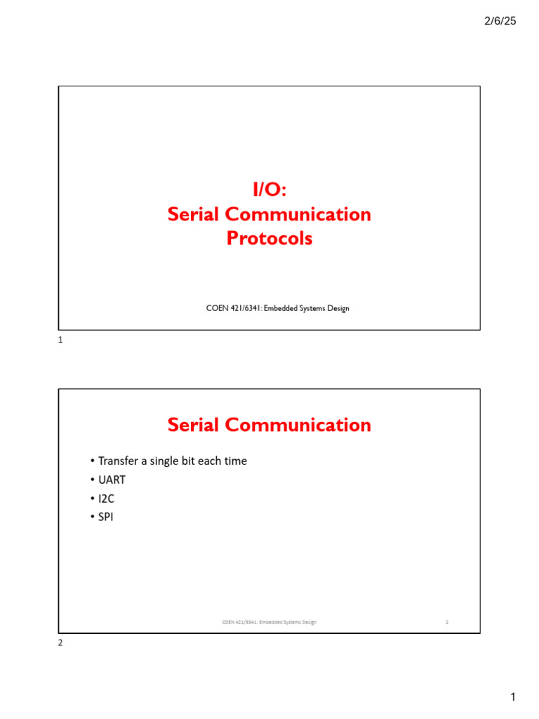 Serial Communication | PDF | Electrical Engineering | Computer Engineering