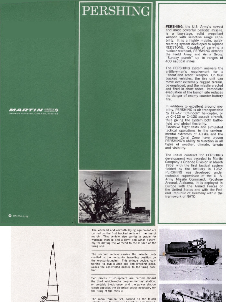 Pershing Missile Brochure | PDF