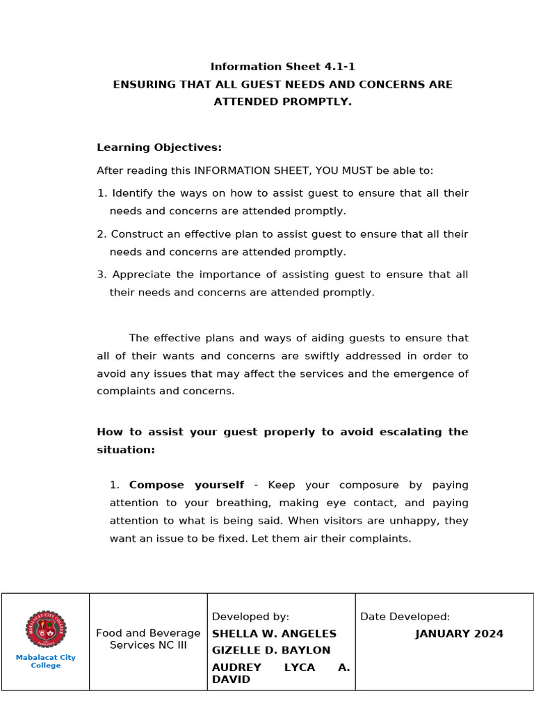 INFORMATION-SHEET | PDF