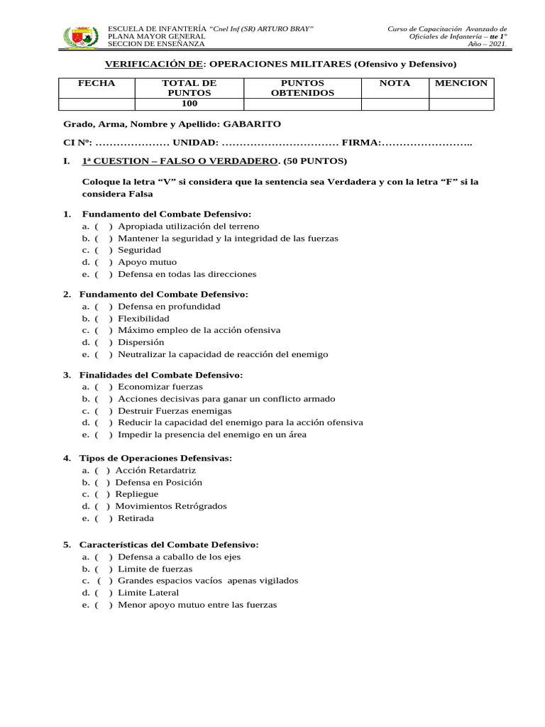 Fundamento de Las Operaciones Militares-17 | PDF | Infantería ...