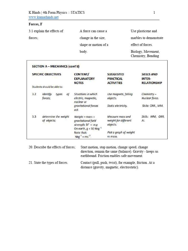Force and Gravity | PDF | Force | Weight
