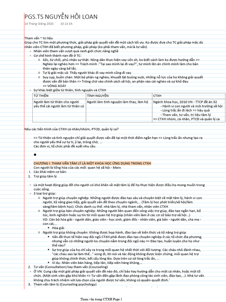 Tham Vấn Trong CTXH | PDF