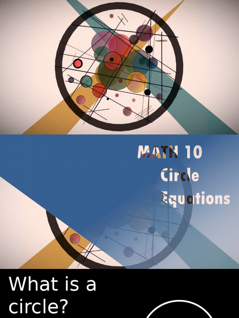 Understanding Circle Formulas and Definitions | PDF | Analytic Geometry ...
