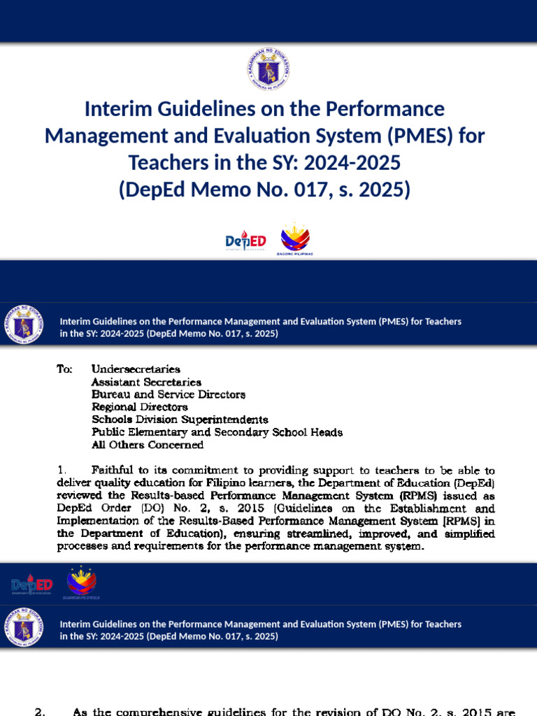 PMES Guidelines for Teachers 2024-2025 | PDF | Public Law | Asia