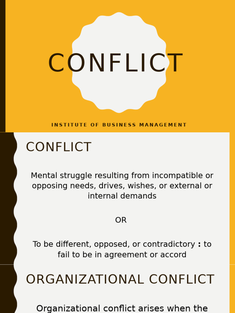 Lecture 11 - Conflict | PDF | Negotiation | Bargaining