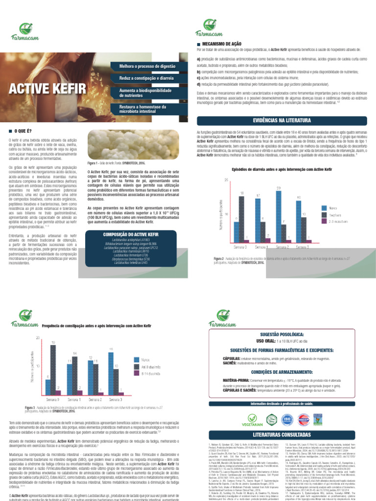 Benefícios do Active Kefir na Saúde Intestinal | PDF | Biologia