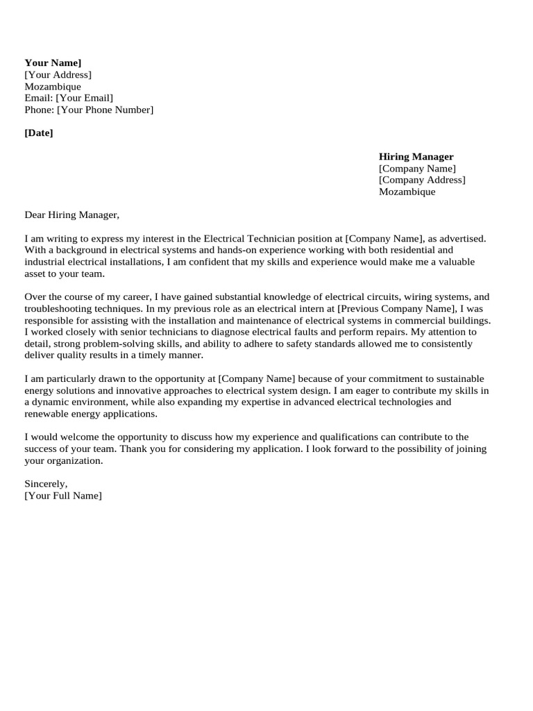 Job Application Letter Sample | PDF