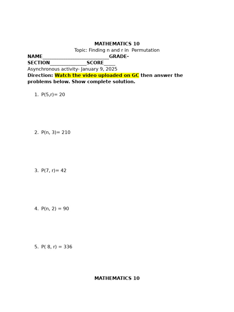 Asynch Activities | PDF