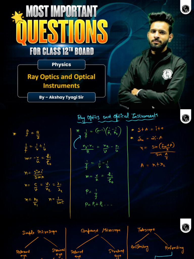 Ray Optics 12th At... | PDF