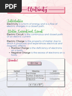Class 10 Electricity Notes Summary | PDF | Voltage | Electric Current