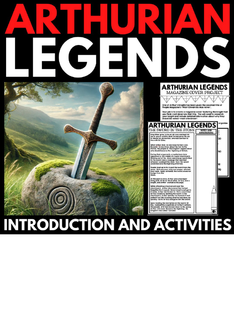 1 - Arthurian Legends Unit - Legends of King Arthur Knights and ...