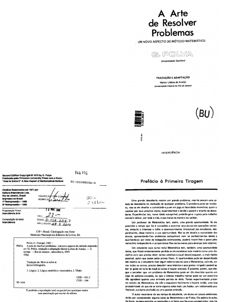 A Arte de Resolver Problemas - George Polya | PDF