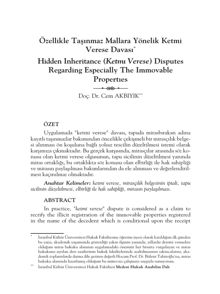 __zellikle Ta____nmaz Mallara Y__nelik Ketmi Verese Davas__[#421854]-469304 | PDF