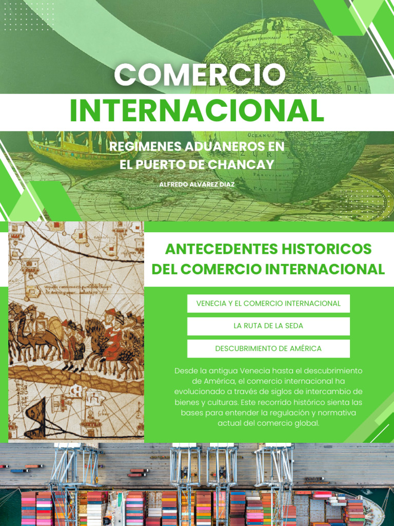 Presentación COMERCIO INTERNACIONAL Alfredo Alvarez | PDF | aduana | Arancel