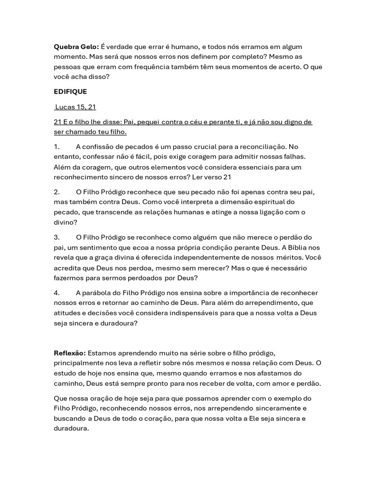 PGM Roteiro Resumido | PDF