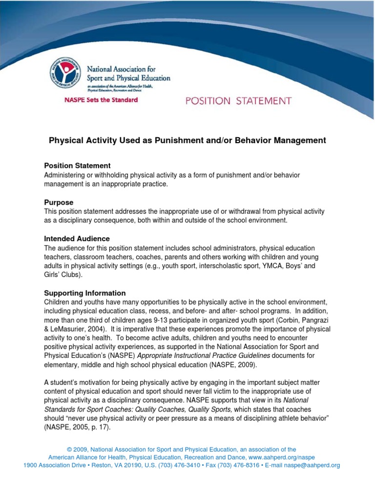 Physical Activity as Punishment to Board 12 10 | Punishments | Teachers