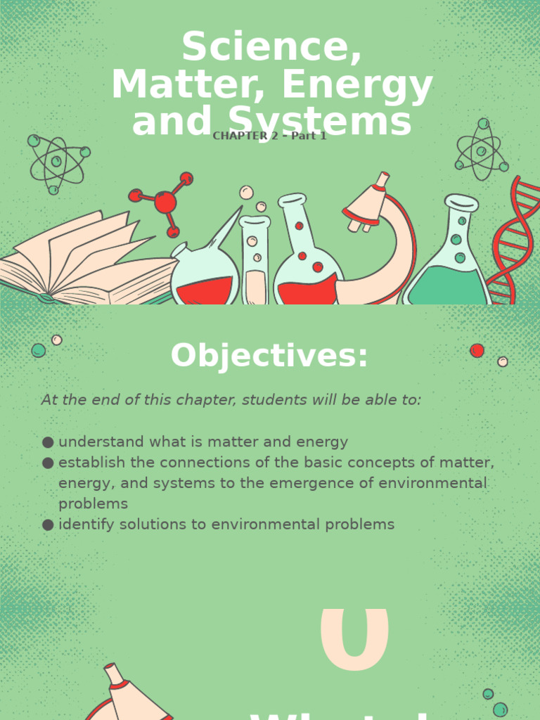Chapter 2 Science Matter Energy and Systems Part 1 | PDF | Chemical ...