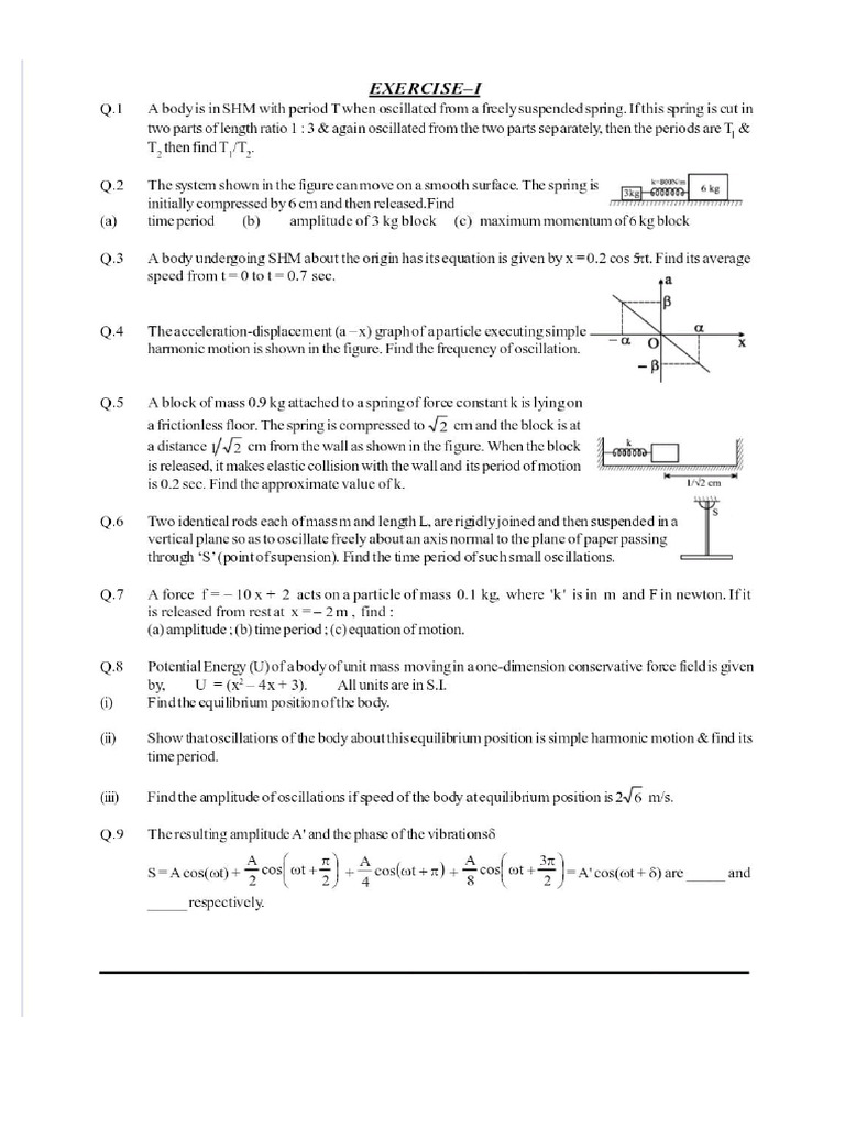 Physics Practice Sheet | PDF