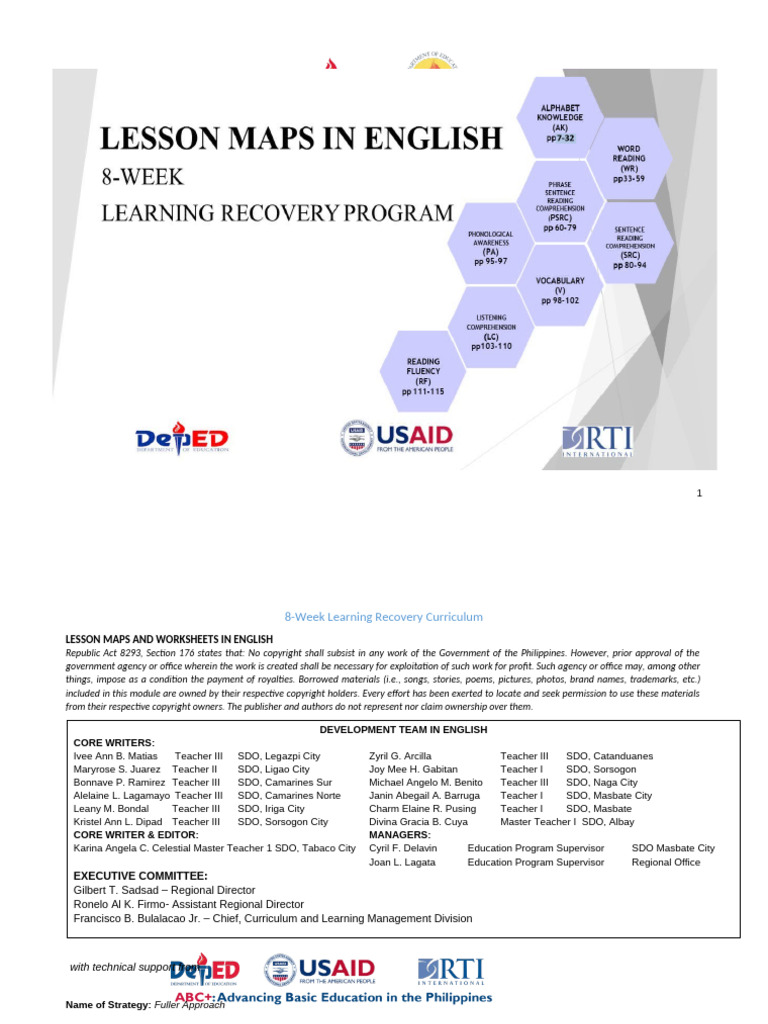 English Lesson Maps | PDF | Learning | Human Voice