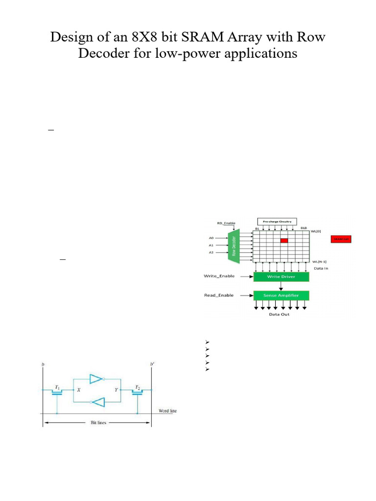 SRAM | PDF | Computer Engineering | Computer Memory