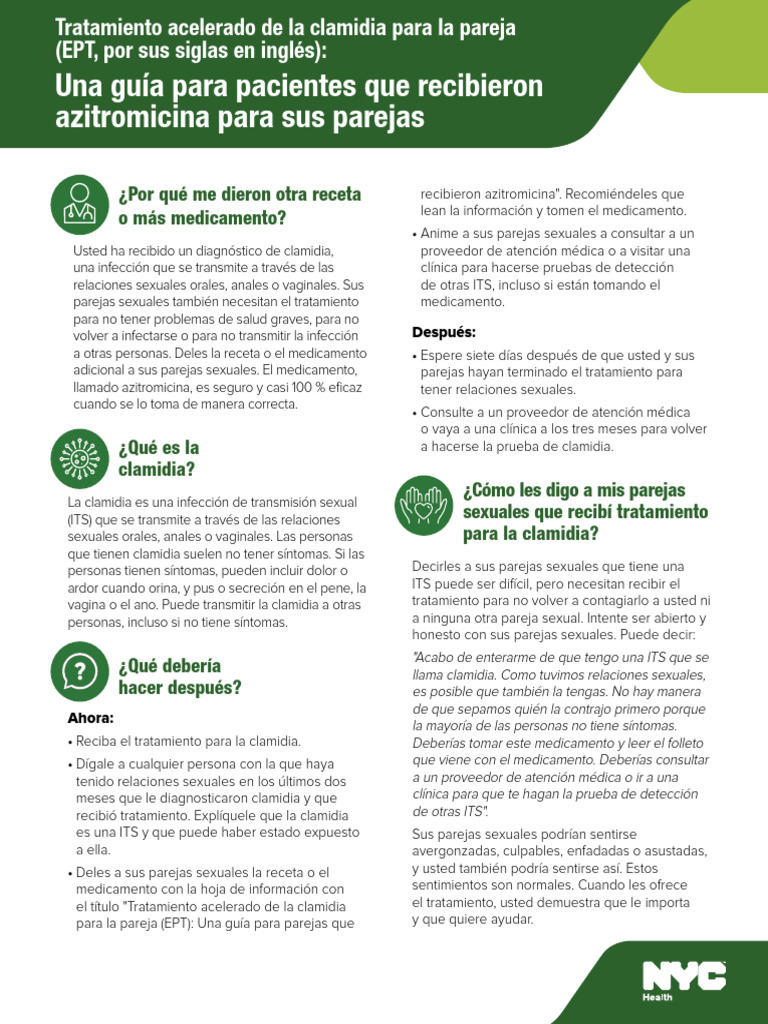Ept Azithromycin Guide For Patients SP | PDF