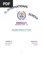 Class 12 Semiconductor Project Report | PDF | P–N Junction | Semiconductors