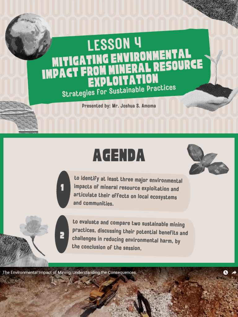 Lesson 4 Mitigating Environmental Impacts | PDF | Sustainability ...