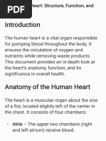 Structure and Function of Human Heart | PDF
