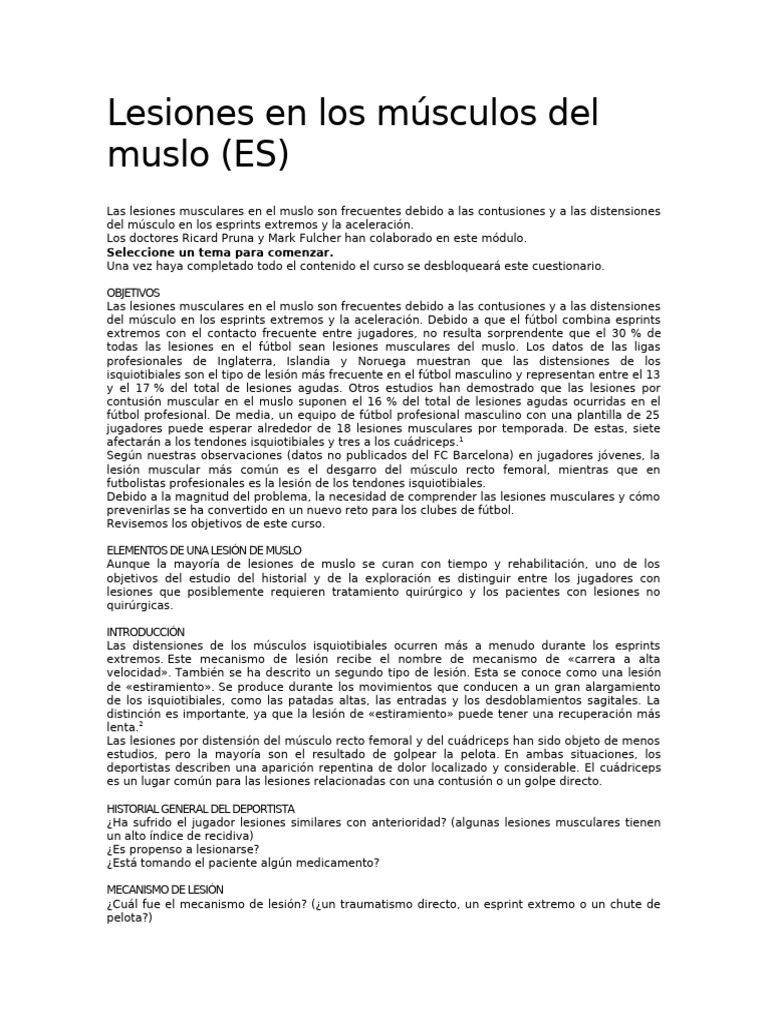 Fifa Dolor Muslo | PDF | Imagen de resonancia magnética | Rodilla