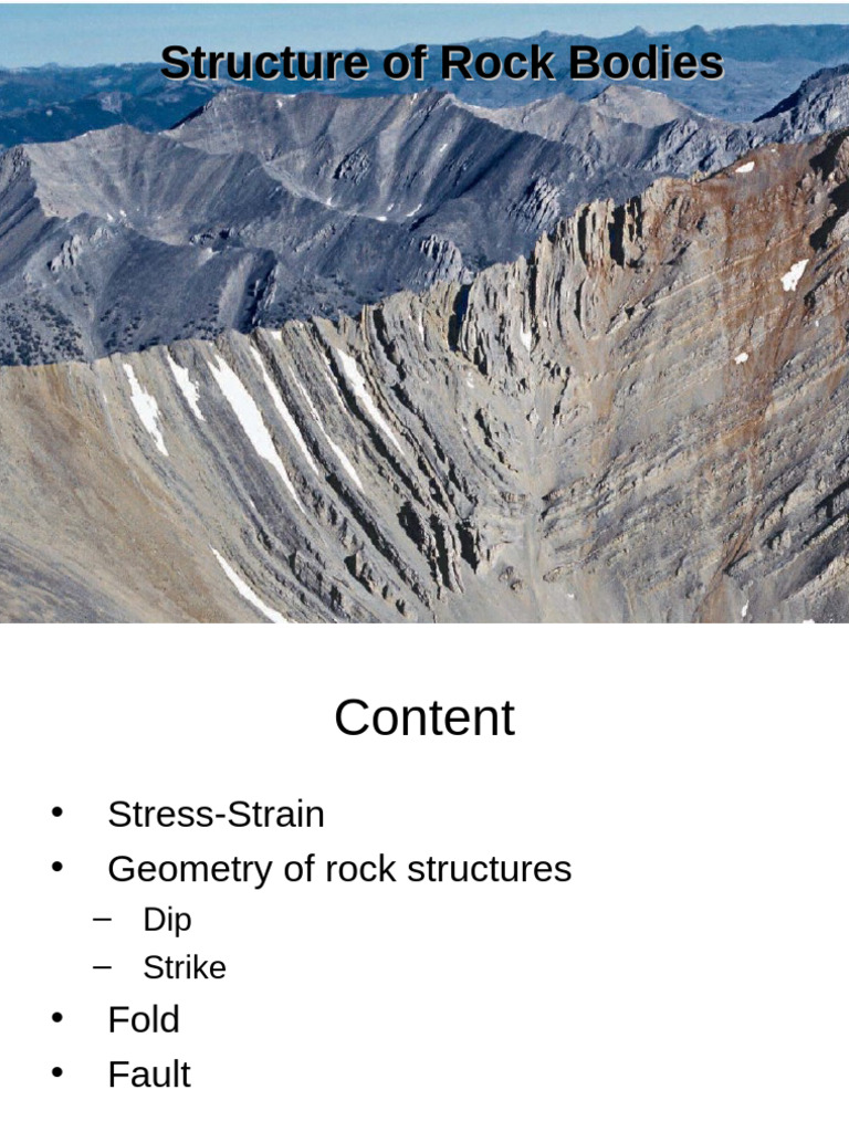 13 Structure of Rock Bodies | PDF | Fault (Geology) | Structural Geology