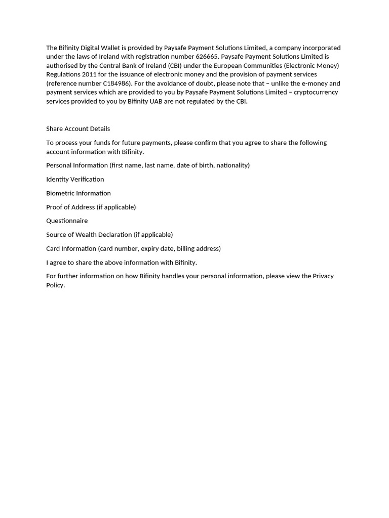 Binance Bifinity Fiat Connection 2 | PDF