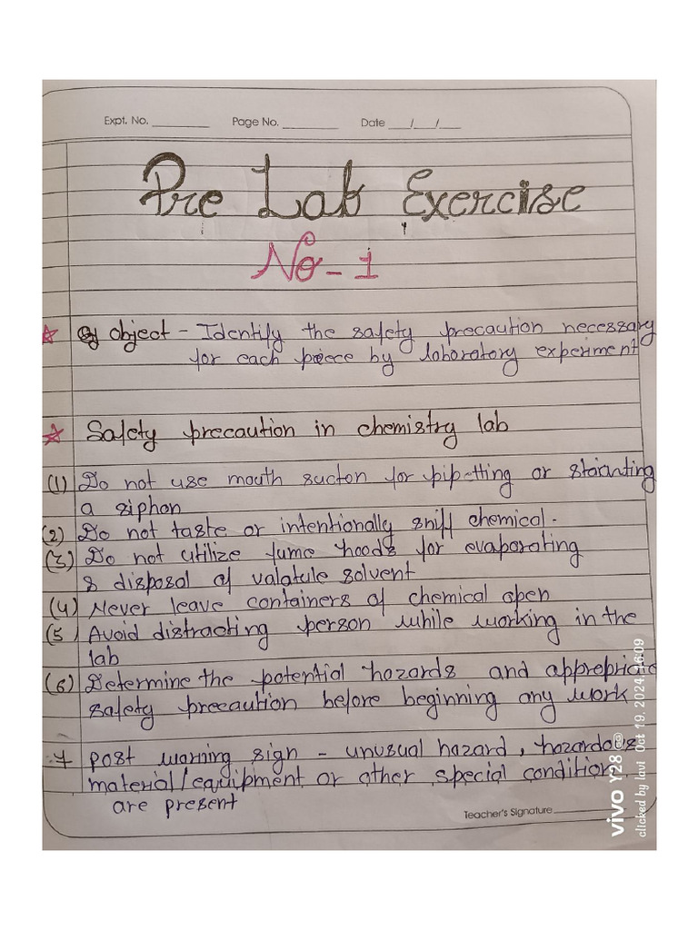 Chemistry All Practicals 4 Pre Lab + 3exp. ..... by Lavi | PDF