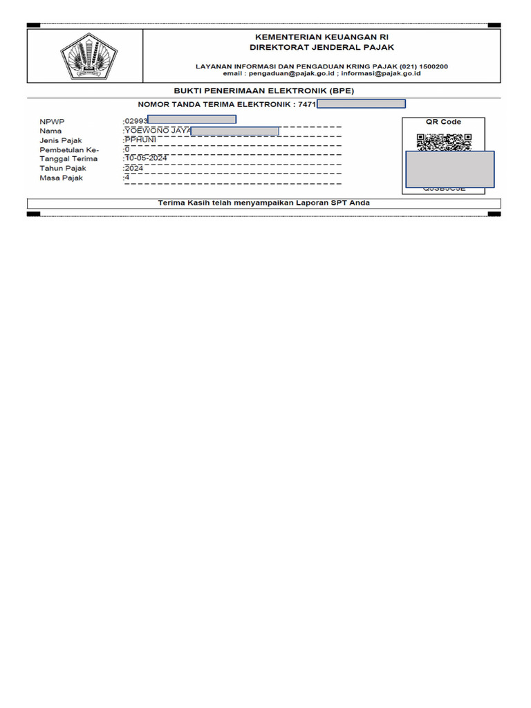 SPT PPH Unifikasi & Bukpot | PDF