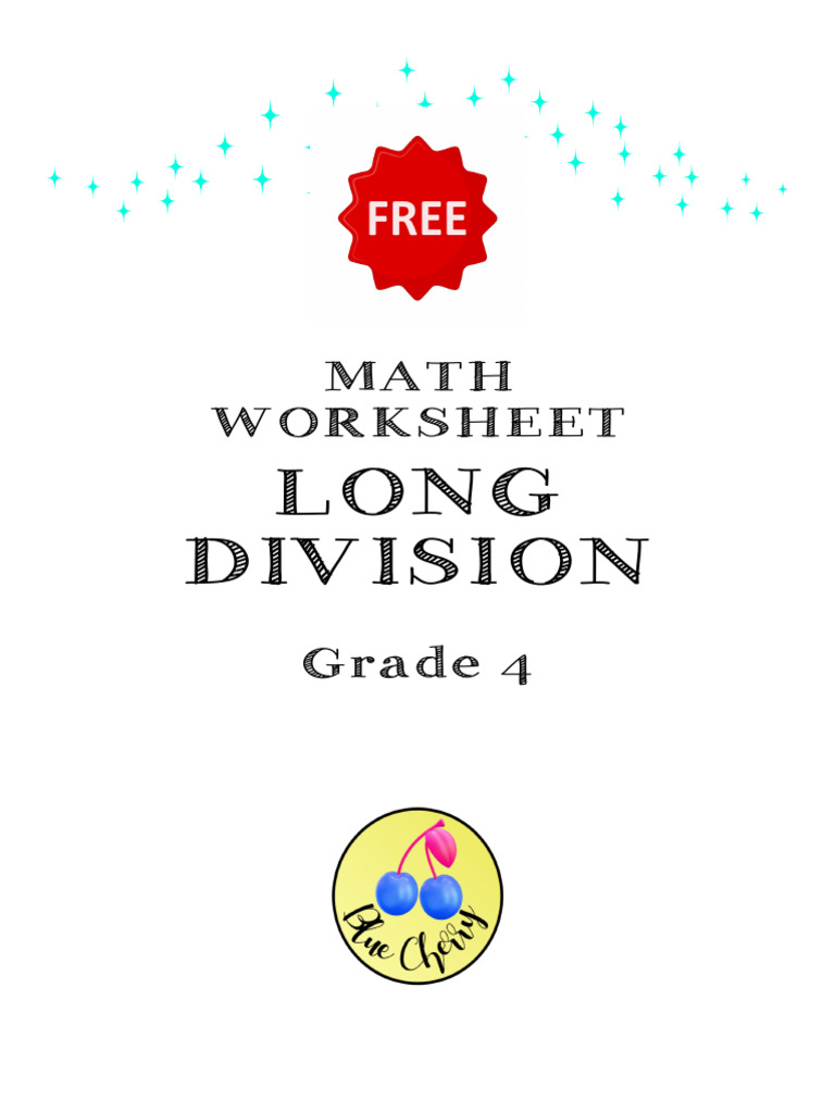 Long Division: Math Worksheet | PDF | Division (Mathematics ...