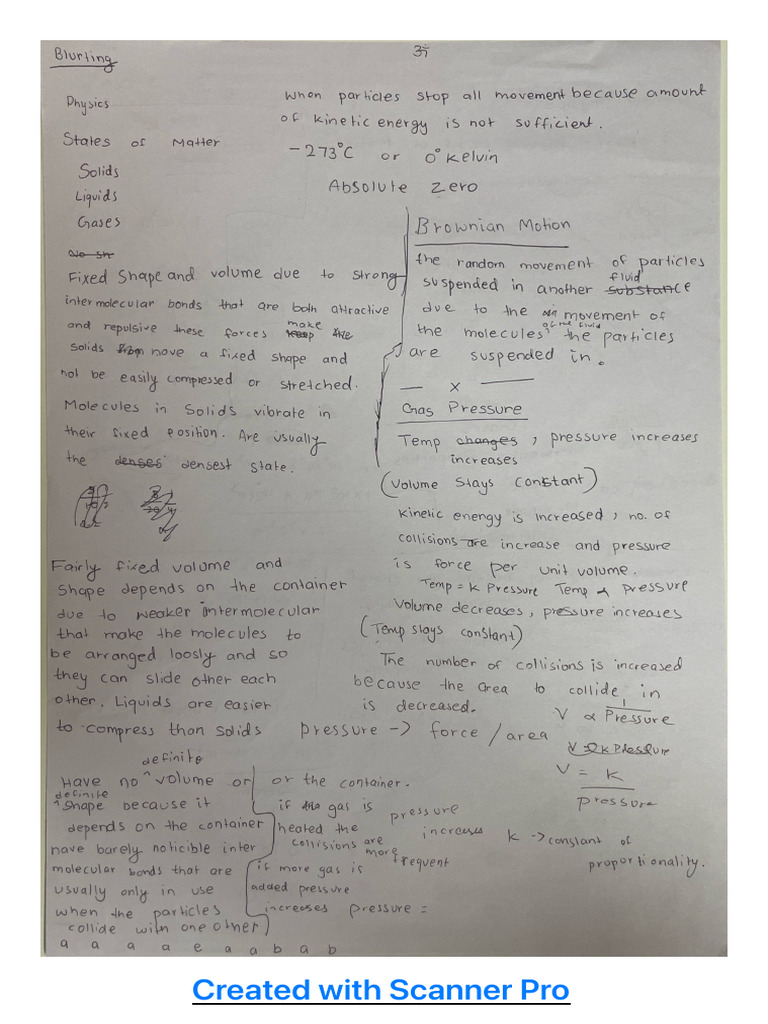 Kinda Jumbled Physics | PDF | Gases | Liquids