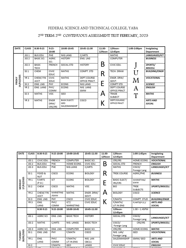 2nd TERM 2nd CA Feb 2025 | PDF