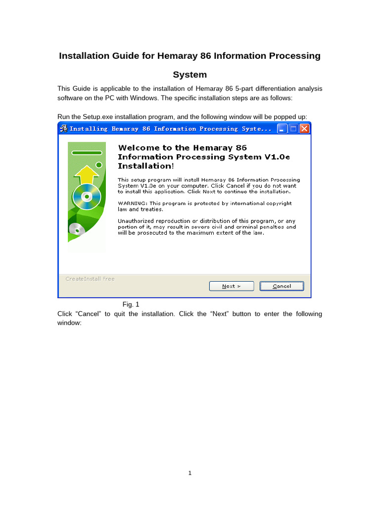 Hemaray 86 IPS Installation Guide | PDF