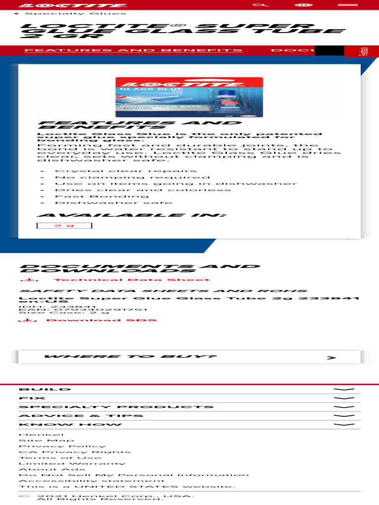 Loctite® Glass Glue | PDF