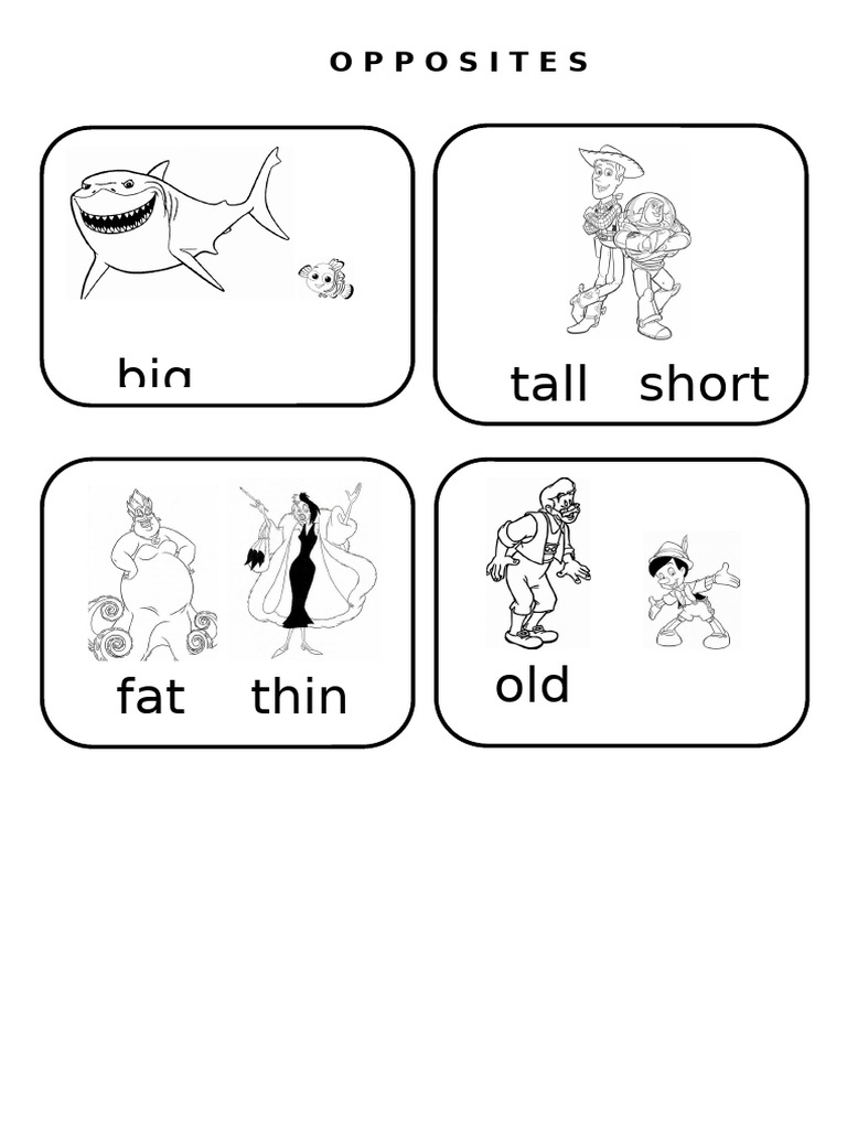 Opposites for Early Learners | PDF
