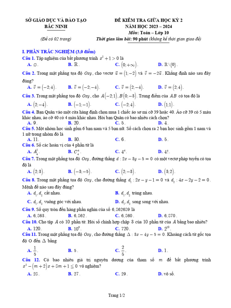 de-kiem-tra-giua-hoc-ky-2-toan-10-nam-2023-2024-so-gddt-bac-ninh | PDF