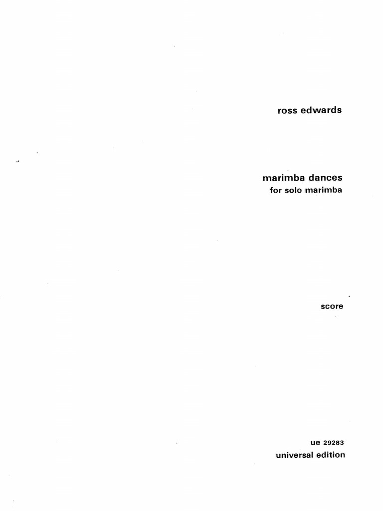 Marimba-Dances-Ross-Edwards- | PDF
