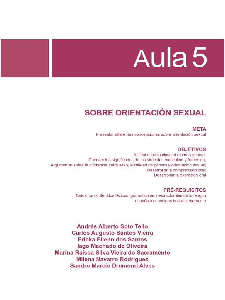 08563915122015Compreensso e Expressso Oral Em Lingua Espanhola I Aula 5 | PDF | Género ...